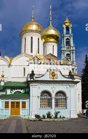 The monastery of Zagorsk (Sergiev Posad) is one of the most beautiful ...