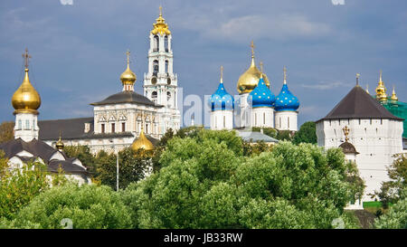 The monastery of Zagorsk (Sergiev Posad) is one of the most beautiful ...