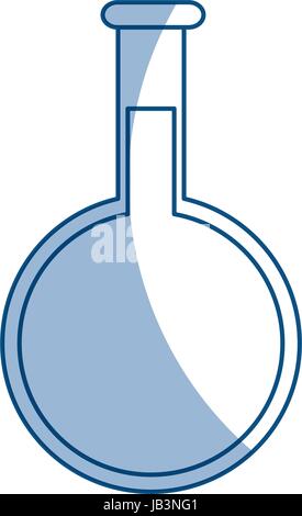 round bottomed flask chemical glassware lab line icon vector ...