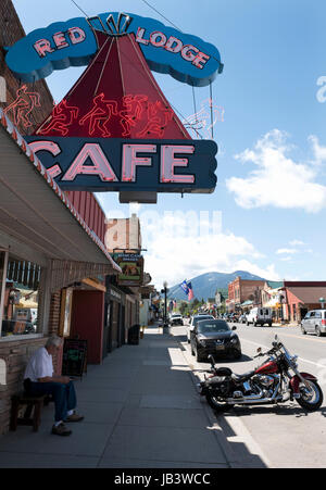 Red Lodge Cafe, Red Lodge, Montana, United States Stock Photo - Alamy