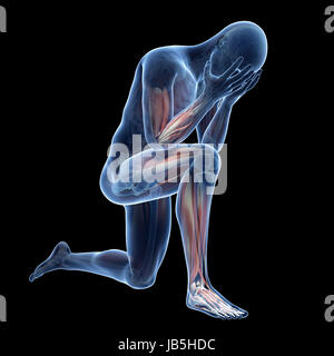 depression illustration - visible anatomy Stock Photo - Alamy
