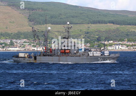 The US Navy salvage vessel USNS Grapple enters Halifax Harbour, Nova ...