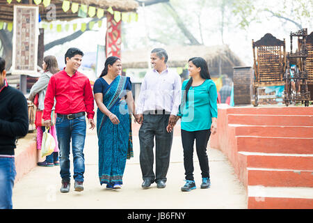 A middle class Indian family in their home at Bangalore India Stock ...