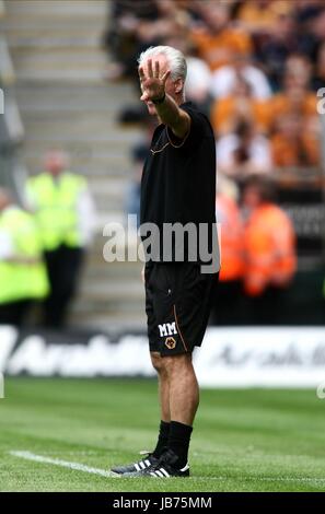 Mick McCarthy manager of Blackpool on his 64th birthday during the Sky ...