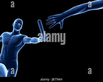 relay - blue bodies Stock Photo - Alamy