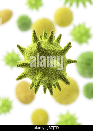 3d rendered illustration of some pollen Stock Photo - Alamy