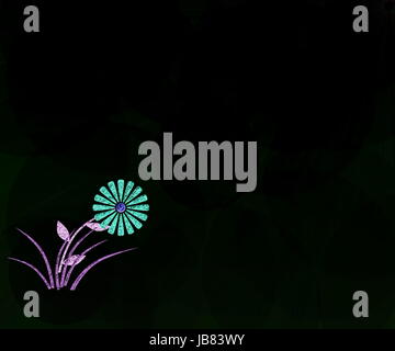 monochrome background with discreet small colored flower Stock Photo ...