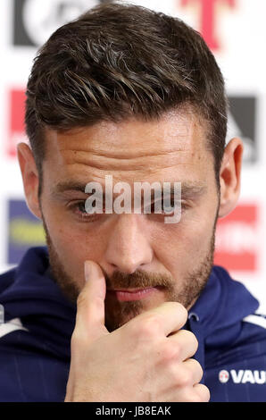Scotland goalkeeper Craig Gordon during a training session at Lesser ...