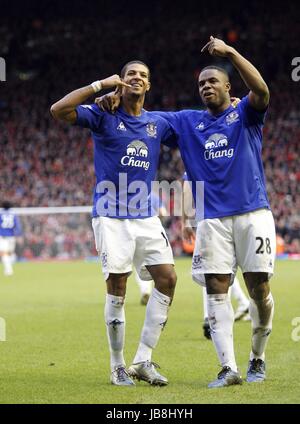 JERMAINE BECKFORD CELEBRATES LIVERPOOL V EVERTON LIVERPOOL V EVERTON ...