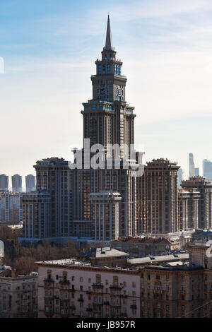 Triumph-Palace is the tallest apartment building in Moscow Stock Photo ...