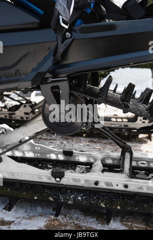 Snowmobile close up Stock Photo - Alamy