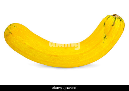 Large yellow zucchini isolated on white background Stock Photo - Alamy