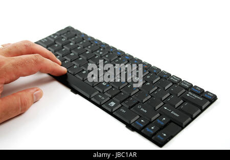 picture of a computer keyboard showing the individual keys Stock Photo ...