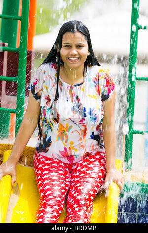 Young woman bathing Stock Photo - Alamy