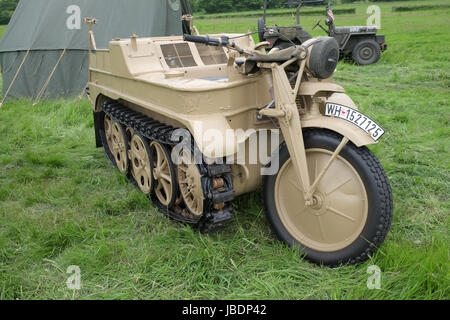 German World War 2 halftrack in action Stock Photo - Alamy