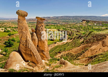 Fairy chimneys at Goreme National Park, Cappadocia, Turkey Stock Photo ...