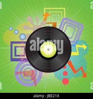 colorful illustration shellac icon for your design Stock Photo - Alamy