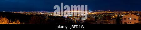 Panoramic night view of Limassol city. Cyprus Stock Photo - Alamy