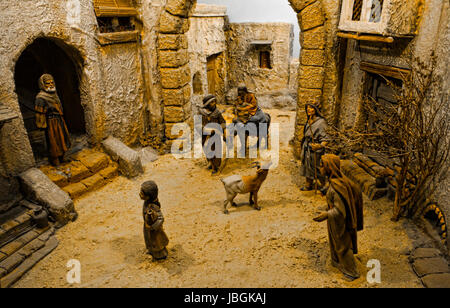 Popular spanish christmas Nativity scene, close up Stock Photo - Alamy