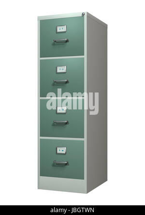 3D digital render of a stack cabinet isolated on white background Stock ...