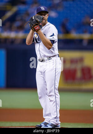 Tampa Bay Rays' Matt Andriese pitches to the New York Yankees during ...