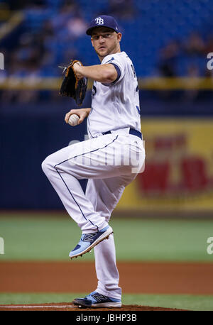 Tampa Bay Rays' Matt Andriese pitches to the New York Yankees during ...