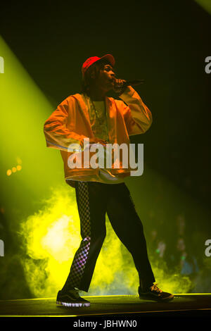 Wiz Khalifa performs live on stage on day 4 of Bestival 2016, Robin ...