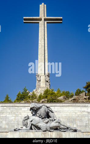 Tomb of Franco in Valley of the Caidos, monument built during the ...