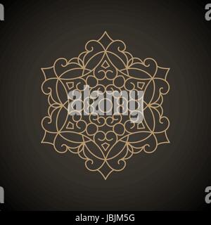 Intersecting circular symmetric lines. Abstract geometric element Stock Vector Image & Art - Alamy