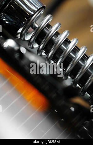 Color shot of a motorcycle shock absorber Stock Photo - Alamy