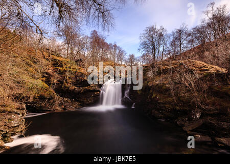 Falls of Falloch, Glen Falloch, Loch Lomond; Stirling, Scotland Stock ...