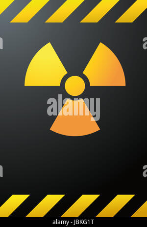 Nuclear power panel. Warning illustration Stock Photo - Alamy