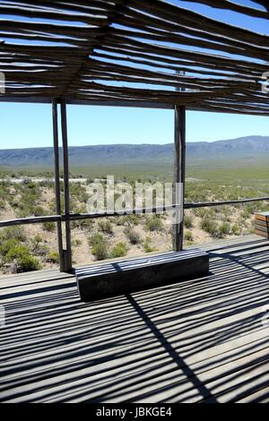 Interior shots of a small safari hut Stock Photo - Alamy