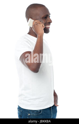 African Descent Man Side Pose Concept Stock Photo - Alamy