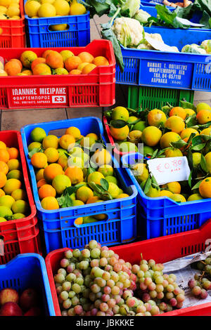 Fresh fruit for sale at Larnaca Market, Cyprus Stock Photo - Alamy