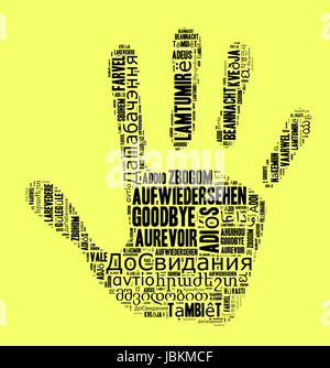 Goodbye in different languages word cloud Stock Photo - Alamy