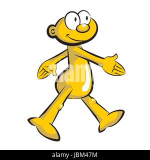 Funny man walking - Cartoon storyboard Stock Vector Image & Art - Alamy