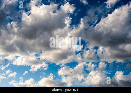 Cumulus fractus Ccouds with blue sky, fair weather clouds Stock Photo ...