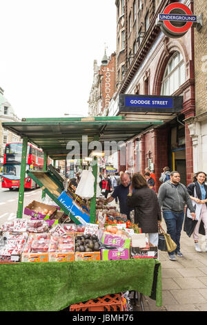 Goodge Street station Tottenham court road London Underground tube ...