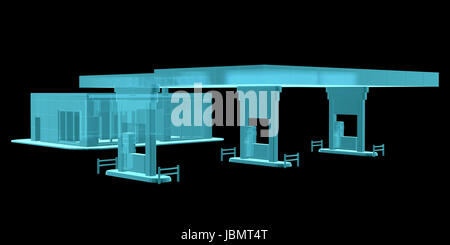 Gas Station. X-ray image Stock Photo - Alamy