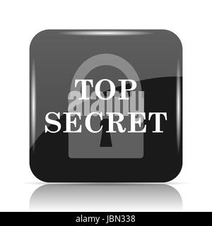 Top secret icon. Internet button on white background Stock Photo - Alamy