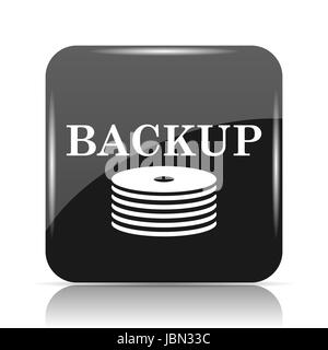 Back-up icon. Internet button on white background Stock Photo - Alamy