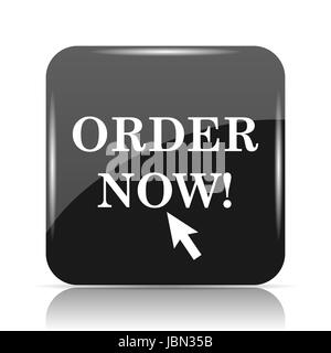 Order now icon. Internet button on white background Stock Photo - Alamy