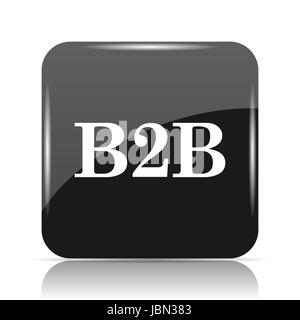 B2B icon. Internet button on white background Stock Photo - Alamy