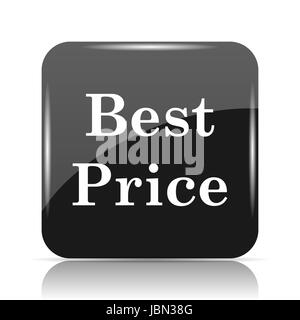 Best price icon. Internet button on white background Stock Photo - Alamy