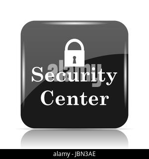 Security center icon. Internet button on white background Stock Photo ...