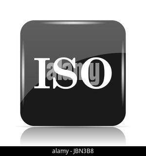 ISO icon. Internet button on white background Stock Photo - Alamy