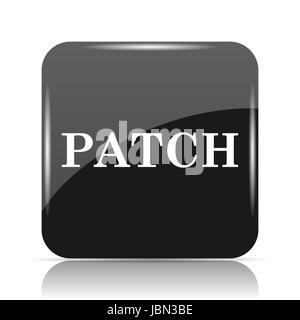 Patch icon. Internet button on white background Stock Photo - Alamy