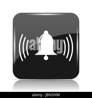 Bell icon. Internet button on white background Stock Photo - Alamy