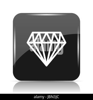 Diamond icon. Internet button on white background Stock Photo - Alamy
